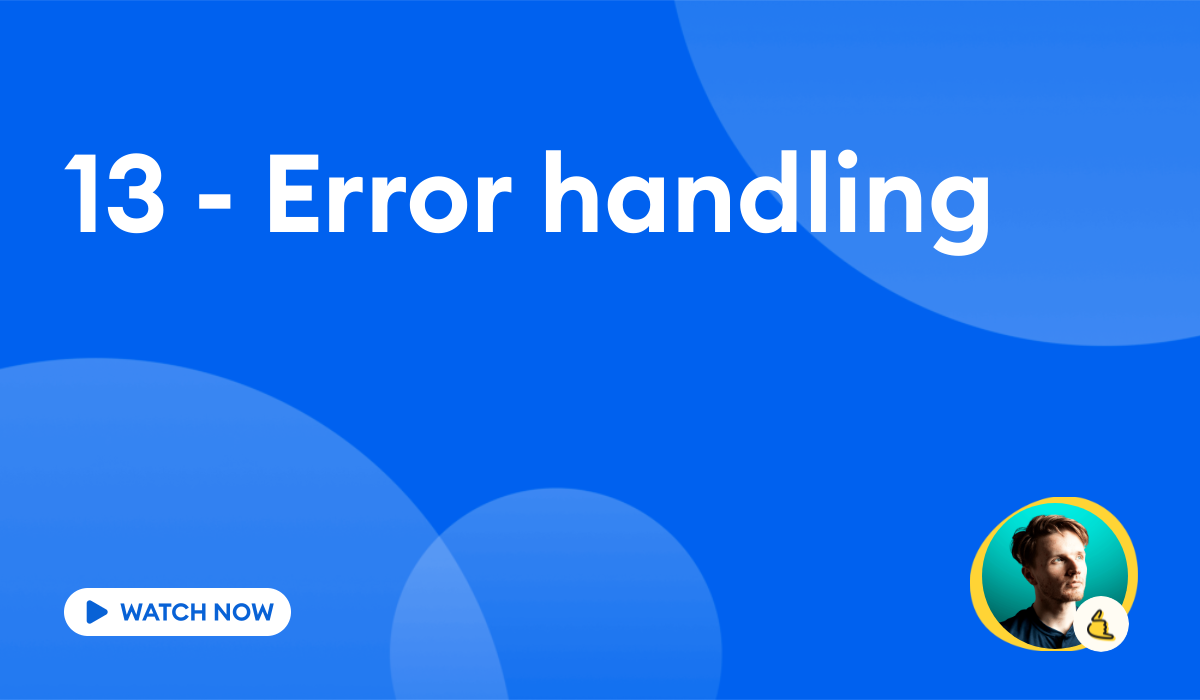 Join 13 - Error handling of Python Programming Fundamentals Masterclass by Tuomas Kivioja