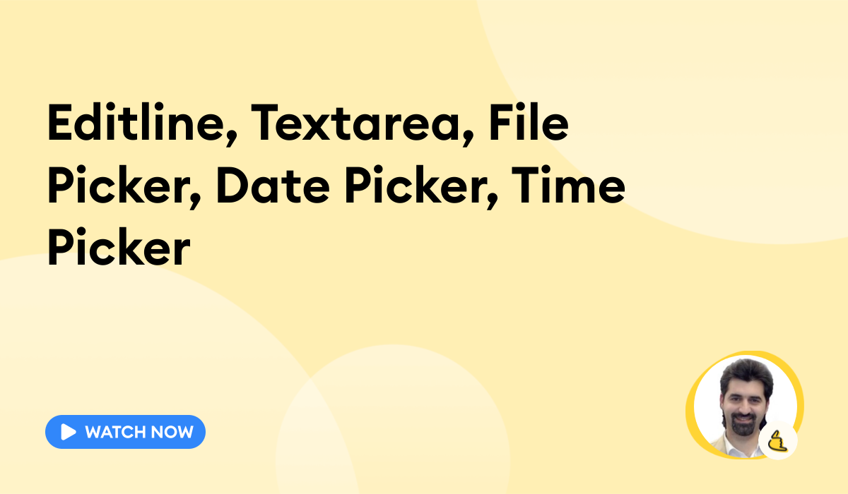 Join Editline, Textarea, File Picker, Date Picker, Time Picker of İlk ... Join Editline, Textarea, File Picker, Date Picker, Time Picker of İlk ...