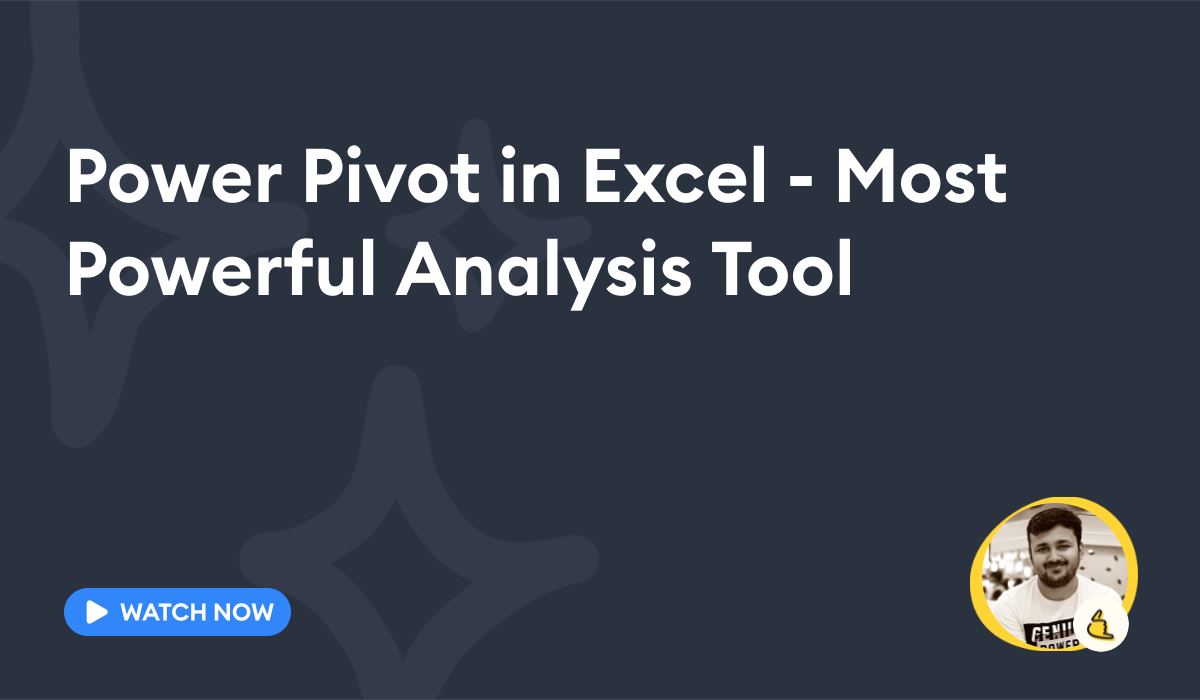 Join Power Pivot In Excel Most Powerful Analysis Tool Of Microsoft Excel 365 Basic To