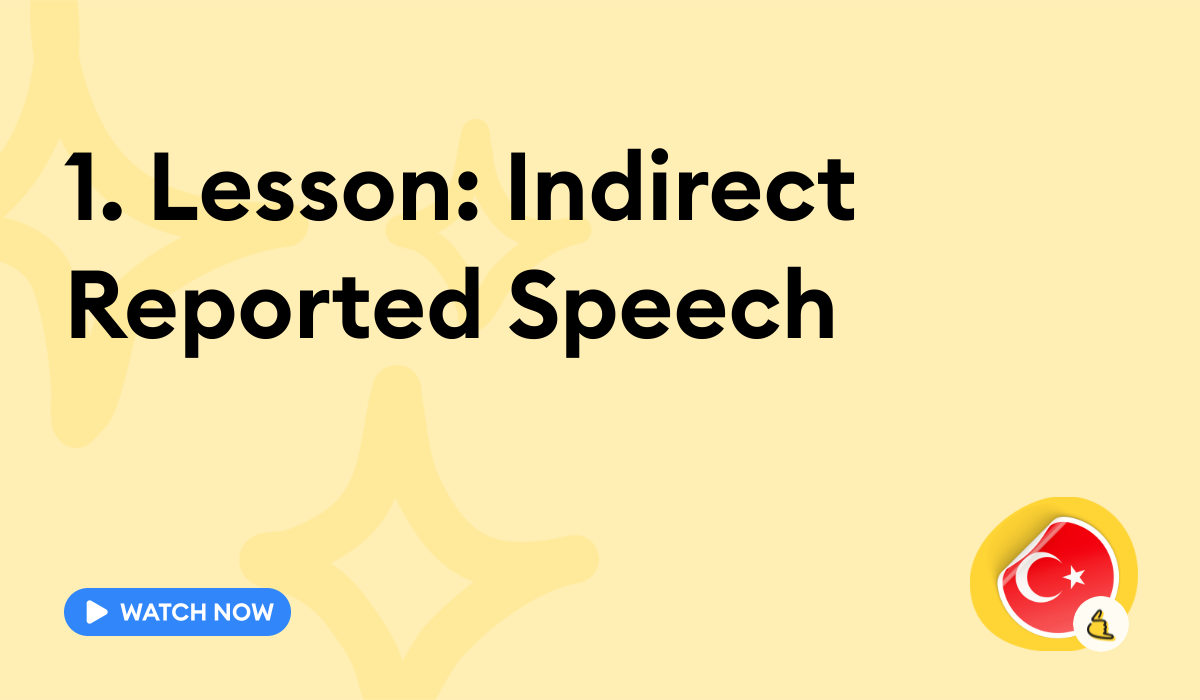 Join 1. Lesson: Indirect Reported Speech of Indirect Reported Speech in ...